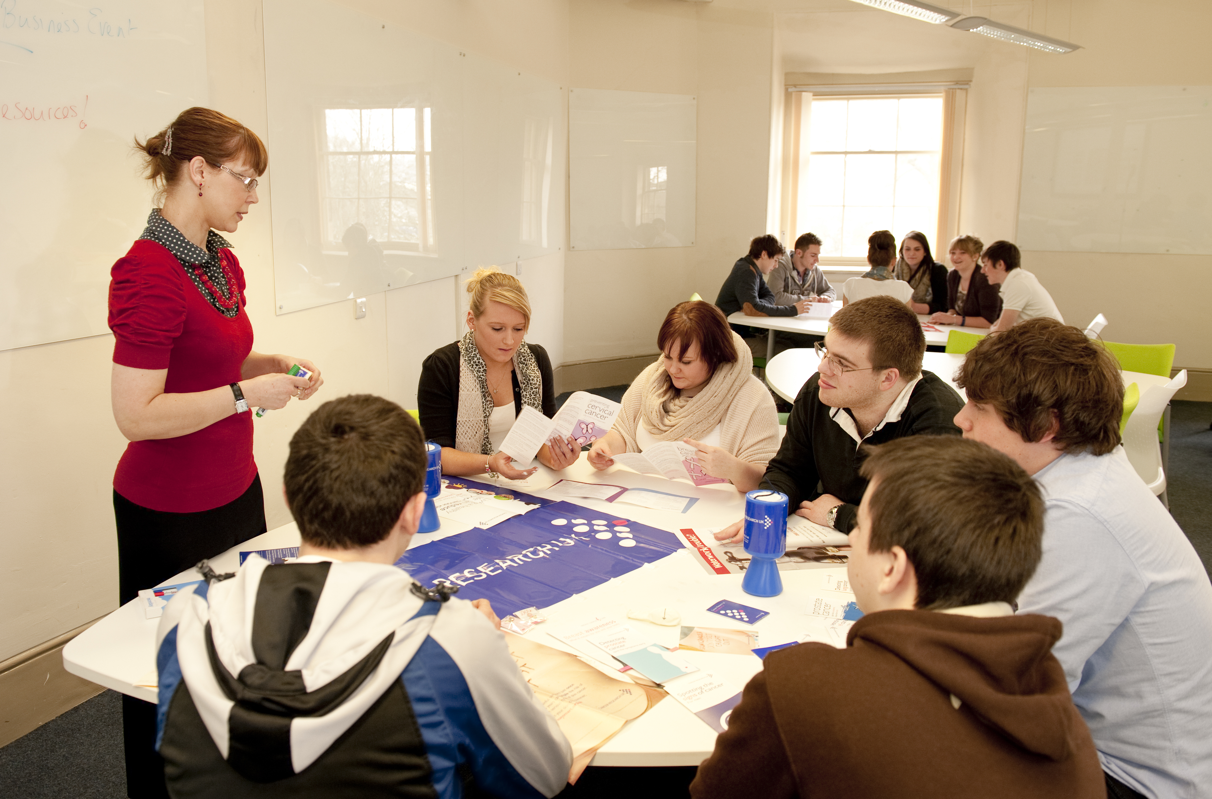 Business and I.T. FE students in classroom at Buxton. - University of ...