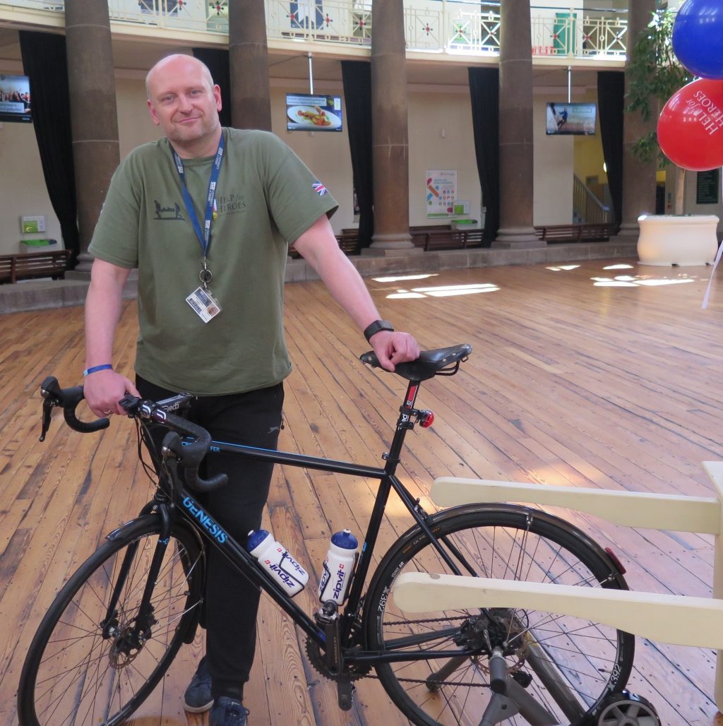 Simon puts in the miles for charity - University of Derby, Buxton Campus