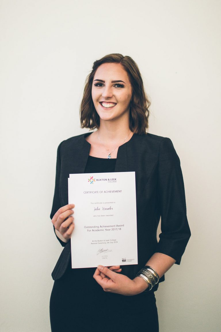 Work Experience Success for Julia ! - University of Derby, Buxton Campus