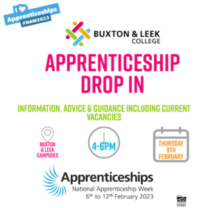 Apprenticeship Advice drop-in - University of Derby, Buxton Campus